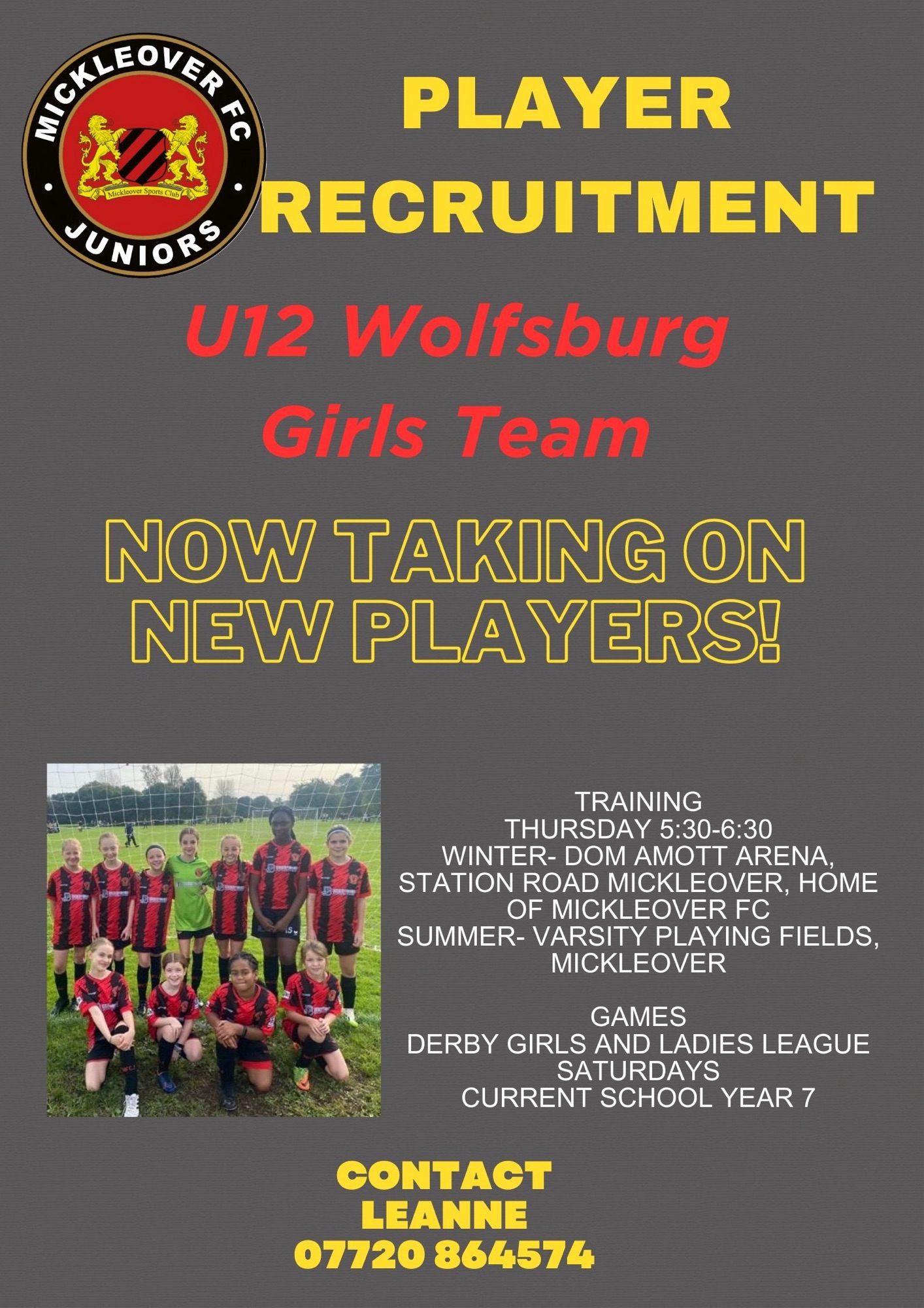Player Recruitment – Mickleover Football Club Juniors